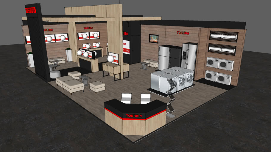 Booth 12 x 7 | 3D Warehouse
