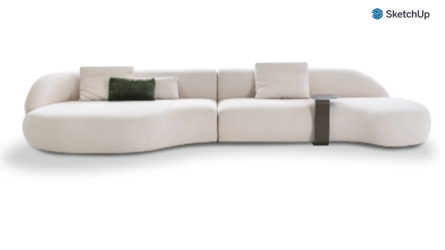 Sofá Zenith - Bell'Arte | 3D Warehouse