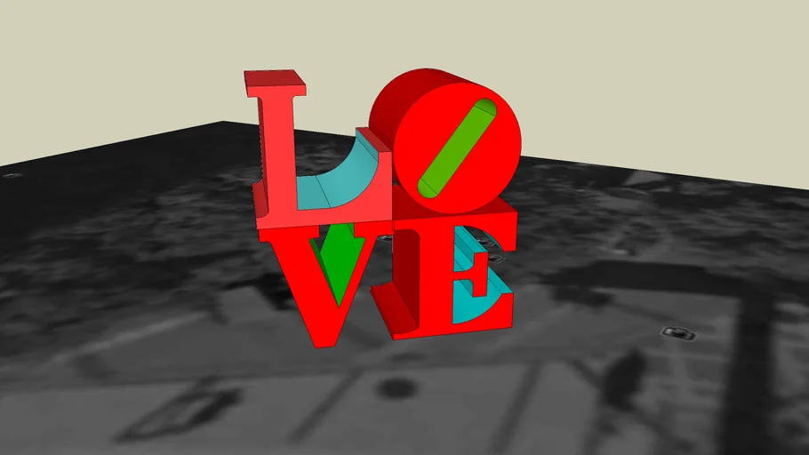 LOVE sculpture | 3D Warehouse