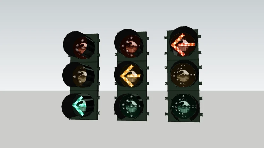 8-inch LED left turn signals | 3D Warehouse