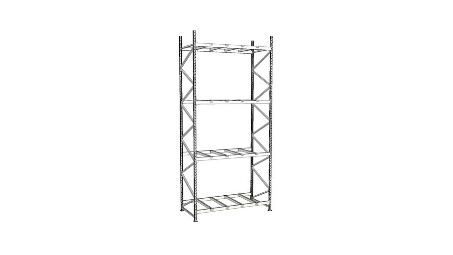 Upright Rack Wall Storage | 3D Warehouse