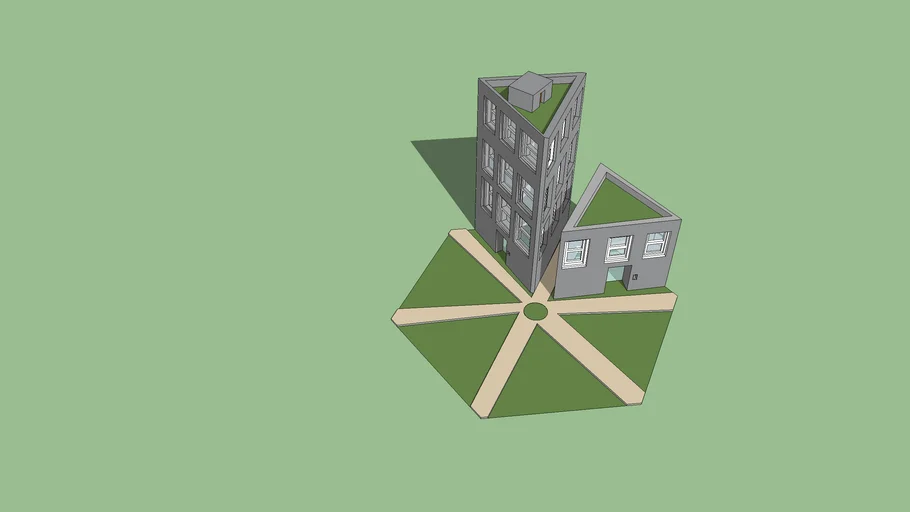 edificio sencillo | 3D Warehouse