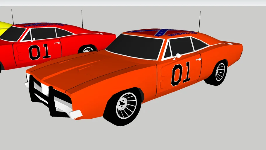 DODGE CHARGER GTO 1969 GENERAL LEE VERSIONES | 3D Warehouse