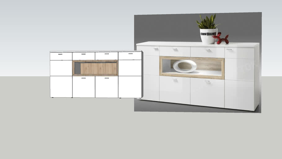 scandinavian commode | 3D Warehouse