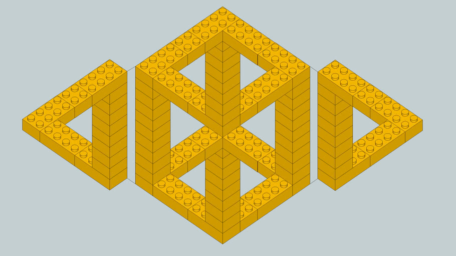 Lego block illusion | 3D Warehouse