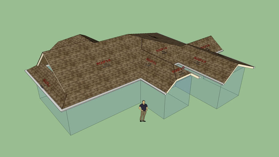 Complex Roof with Gutters | 3D Warehouse