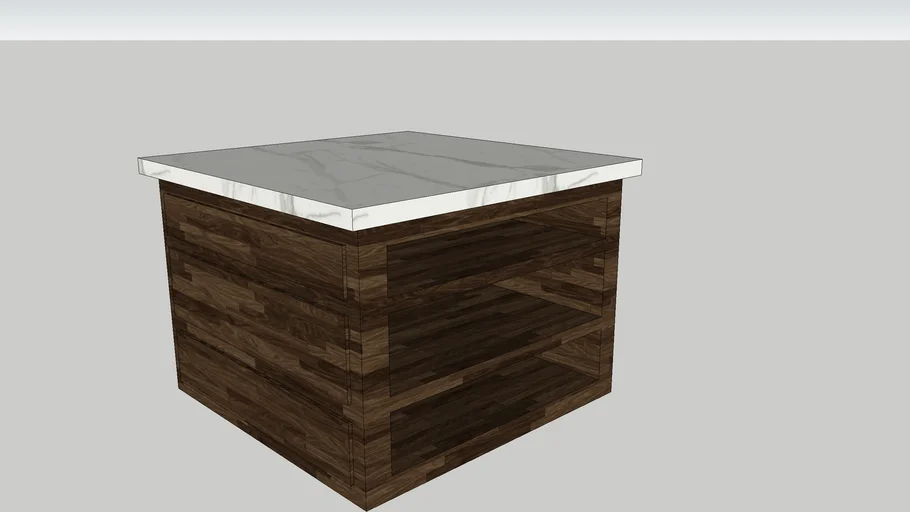 Walk-in Closet Wardrobe Island (4'x4') | 3D Warehouse