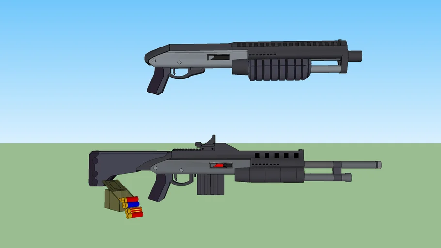 M90-S and M95 Shotgun | 3D Warehouse