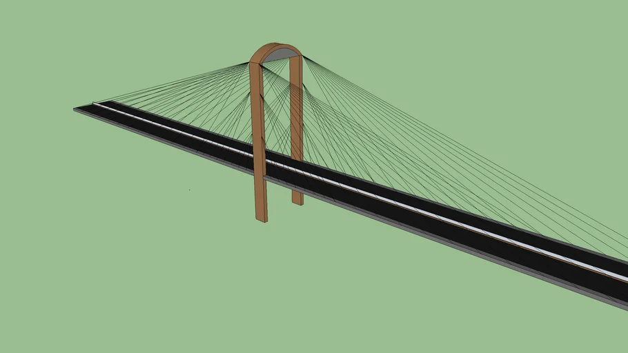 suspension bridge | 3D Warehouse