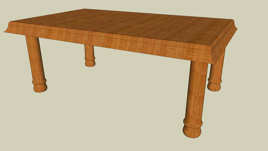 Wooden Coffee Table | 3D Warehouse