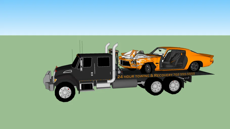 Pimped Out Roll Back Tow Truck | 3D Warehouse