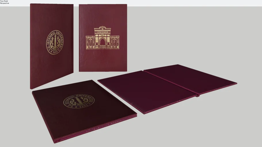 Folder for Istanbul University Postgraduate Education Diploma | 3D ...