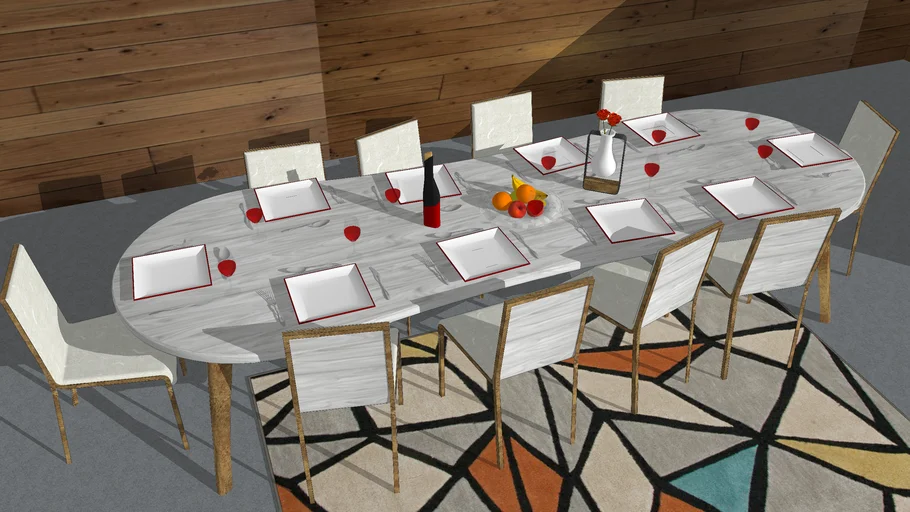 dining table (chairs coming soon) | 3D Warehouse