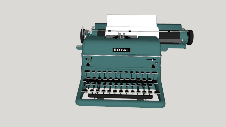 Typewriter | 3D Warehouse