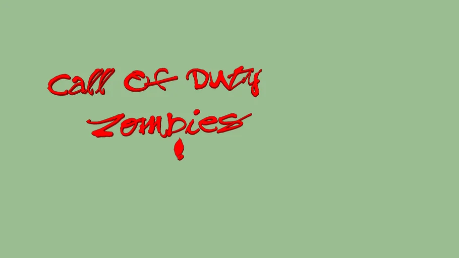 Call of Duty Zombies logo | 3D Warehouse