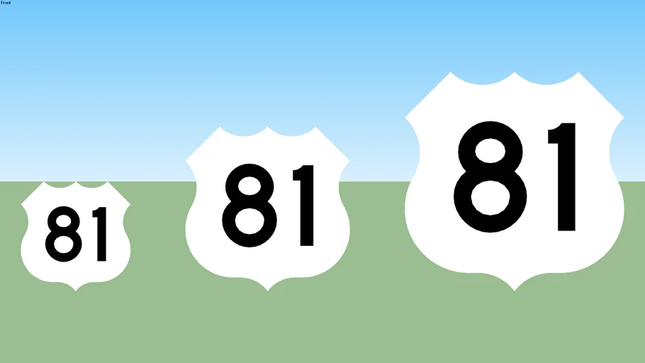 U.S. 81 Sign | 3D Warehouse