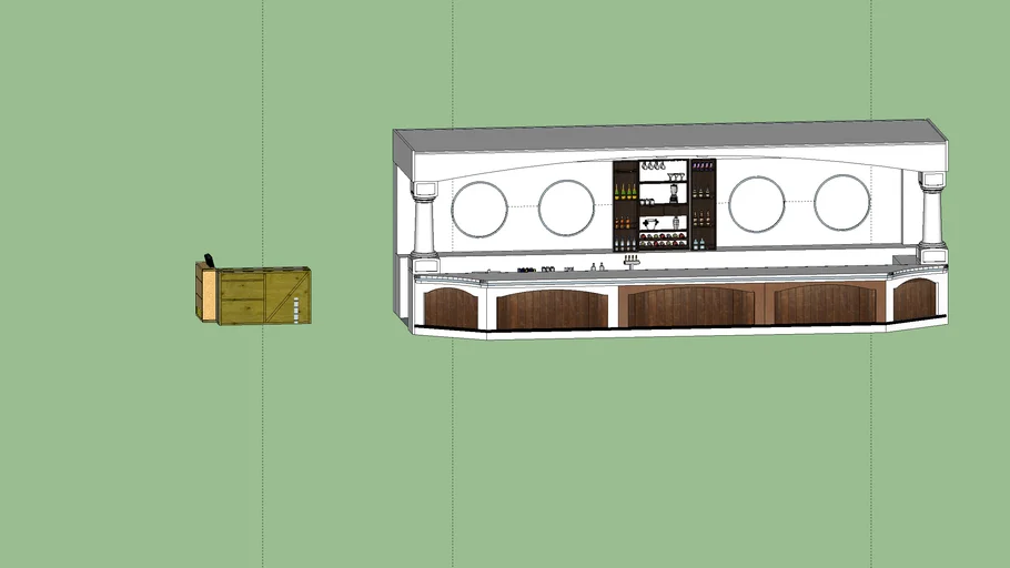 wood bar | 3D Warehouse