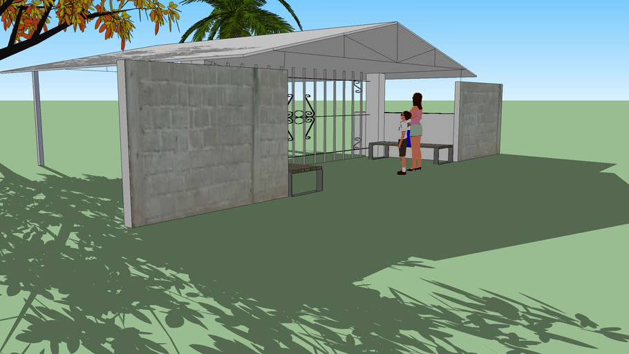 portico escuela Emiliano Zapata | 3D Warehouse