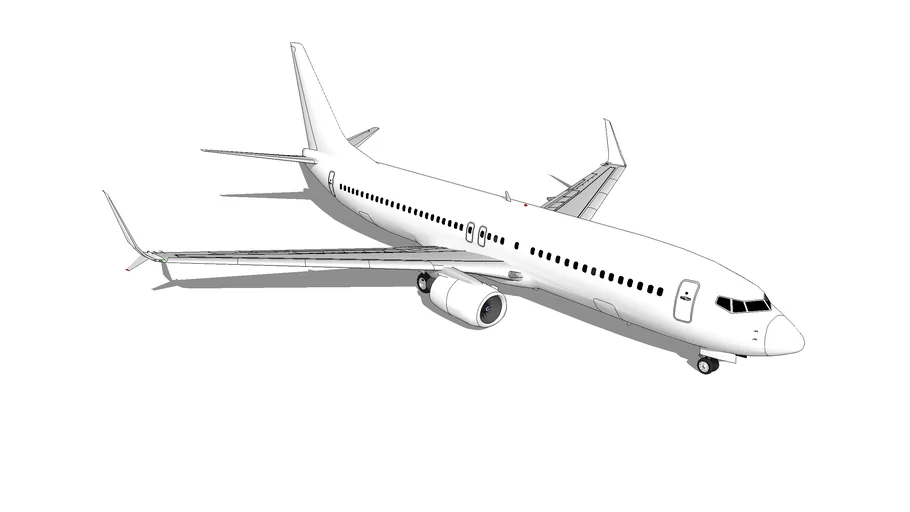 Boeing 737-800 Split Scimitar Winglets Template | 3D Warehouse