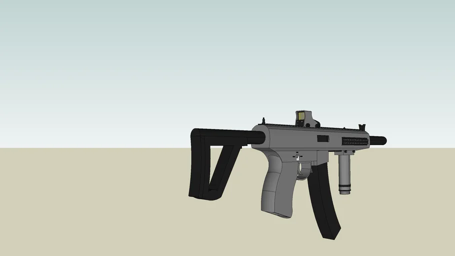 tactical smg gun | 3D Warehouse