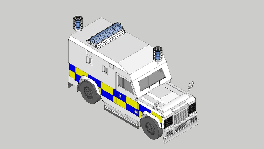 PSNI Land Rover Tangi Riot Van | 3D Warehouse