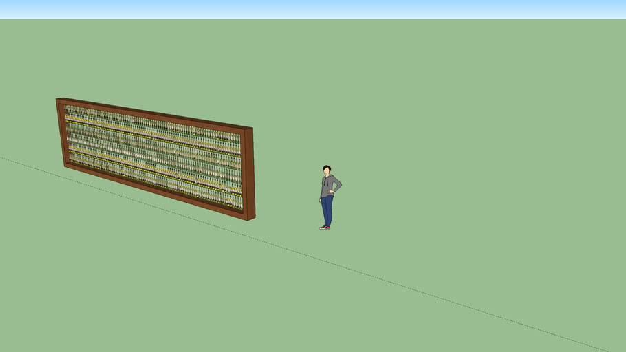 Kinetic Bottle Wall | 3D Warehouse