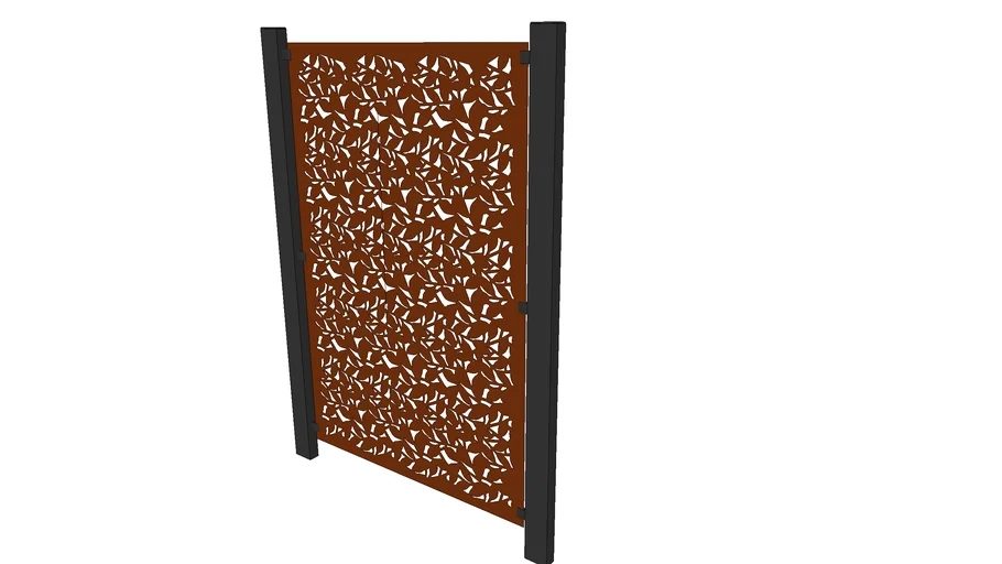 Laser-Cut Corten Steel Panel or Screen - Stark & Greensmith - BRANCHES ...