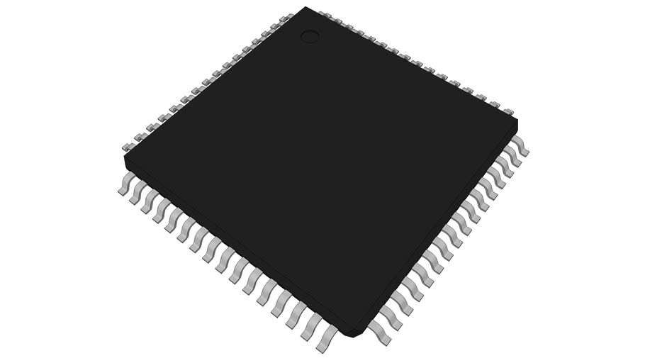 TQFP64 (ATmega128) | 3D Warehouse