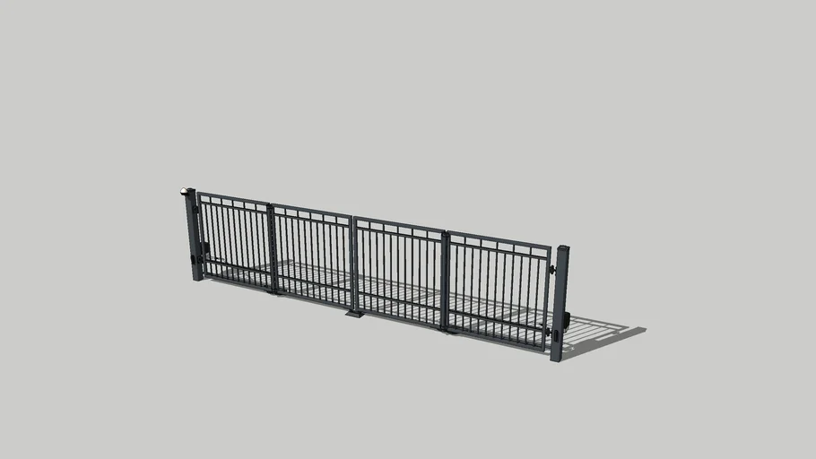 AW.10.54 residential folding gate | 3D Warehouse