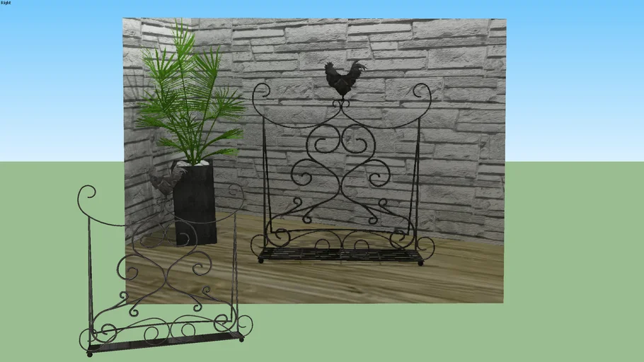 cook book stand holder rooster | 3D Warehouse