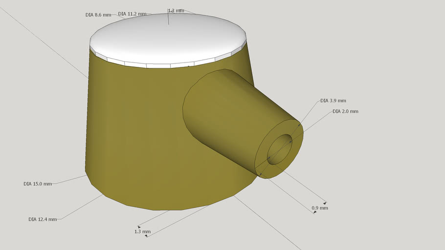 Wooden enclosure for Cooler Master HC-300 headset/earphones with bone cap | 3D Warehouse