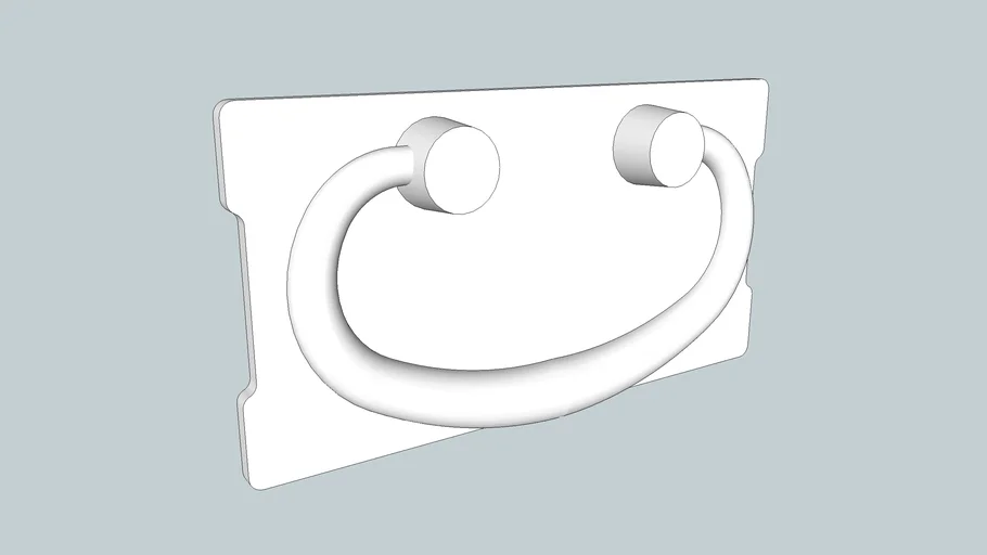 Mission Style Drawer Pull | 3D Warehouse