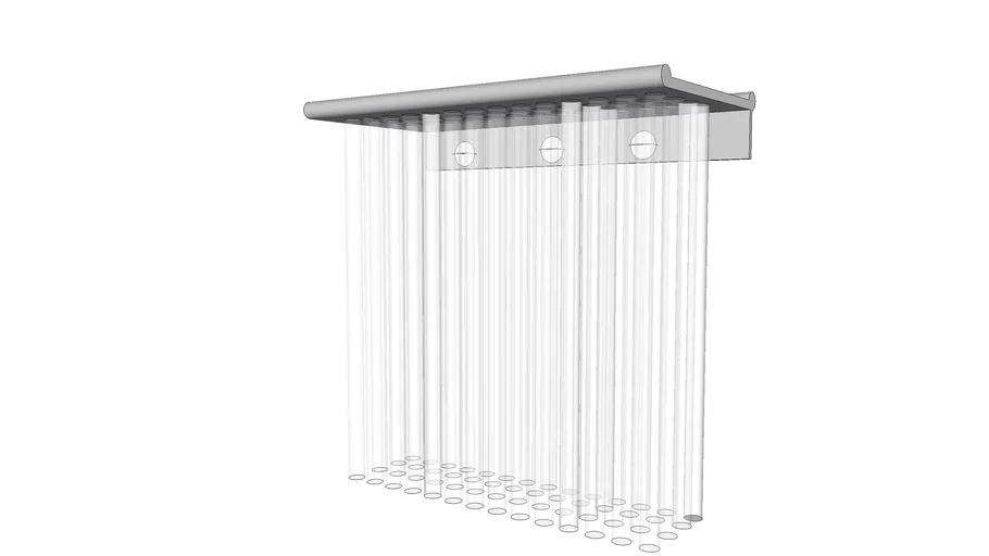 Wall light glass rods | 3D Warehouse