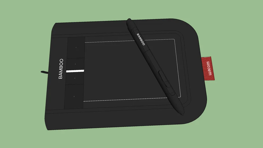 Tablette Bamboo Wacom | 3D Warehouse