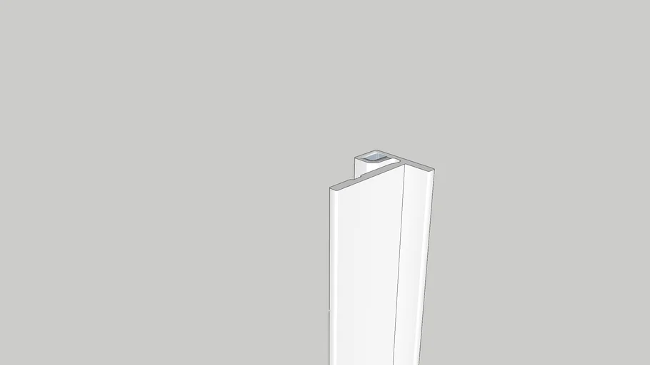 Slatted Cladding End Trim | 3D Warehouse