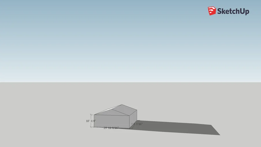 30x40 shop | 3D Warehouse