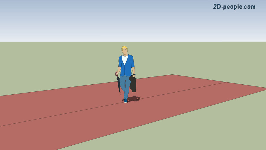 2D people - young man | 3D Warehouse