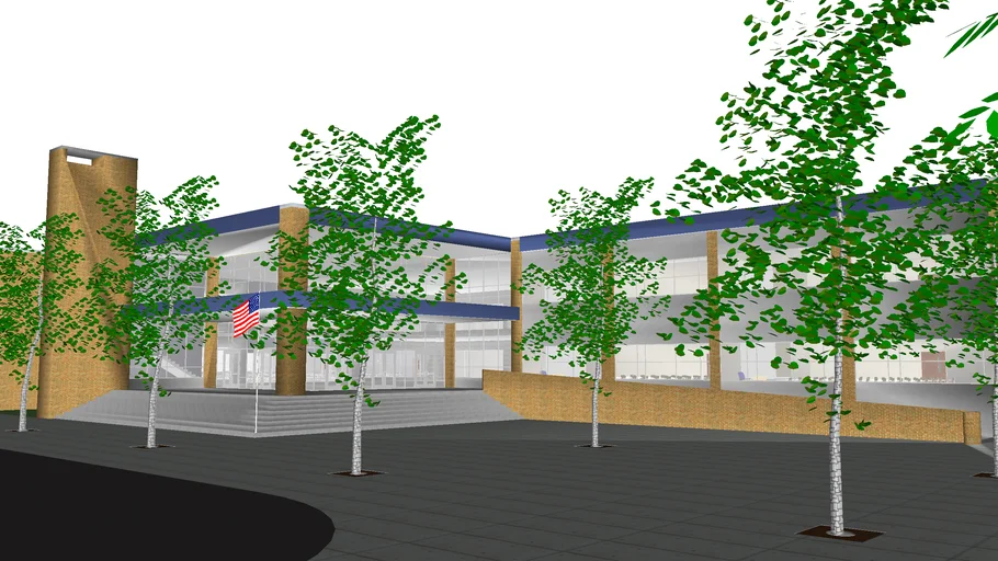 Thompson Middle School (Official new building) June 2018 | 3D Warehouse