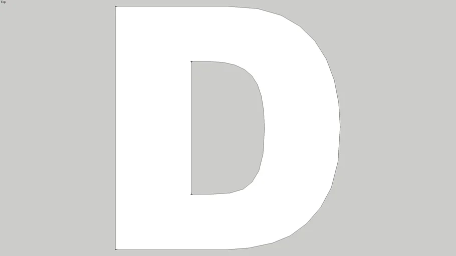 D letter bold | 3D Warehouse