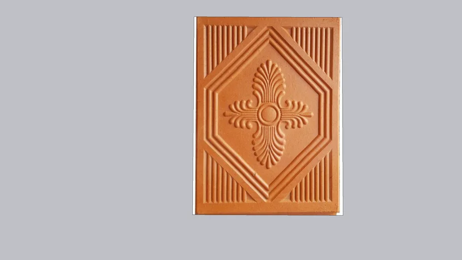 ceiling clay tile flower | 3D Warehouse
