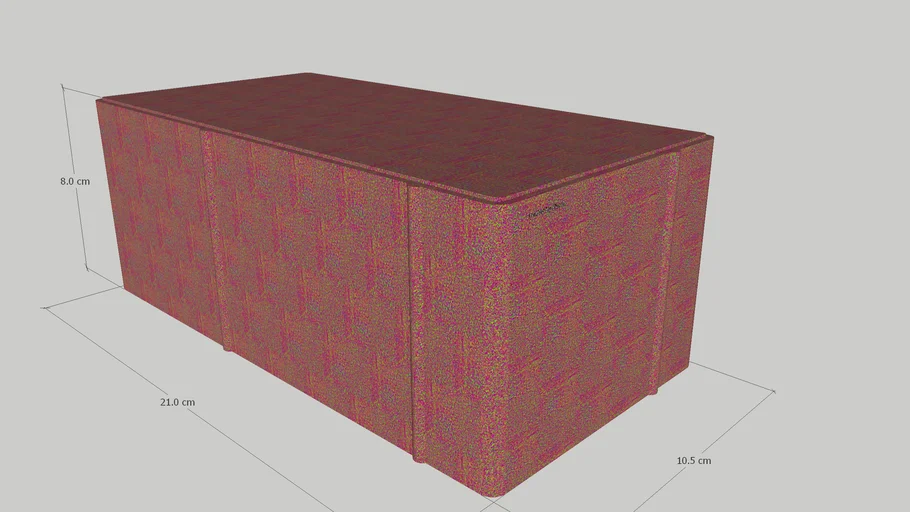 Paving Block (Bata) - Red | 3D Warehouse