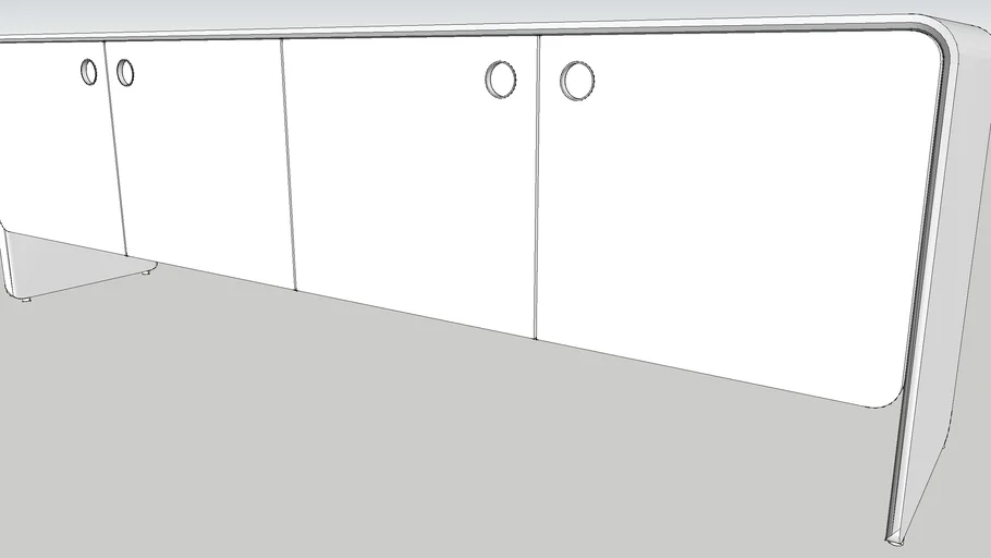 BUF16005+-+BUFFET+TOP-+2400X500X750+(SketchUP) | 3D Warehouse