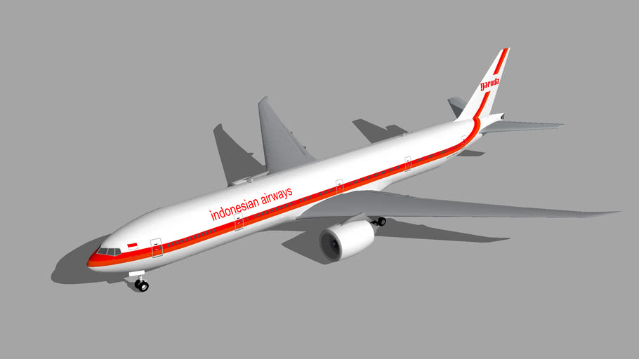 Garuda Indonesia Boeing 777-300ER 4 | 3D Warehouse