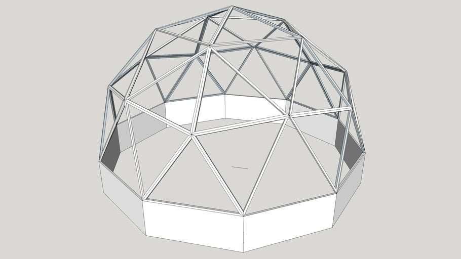 2V Geodesic Dome 2m Diameter | 3D Warehouse