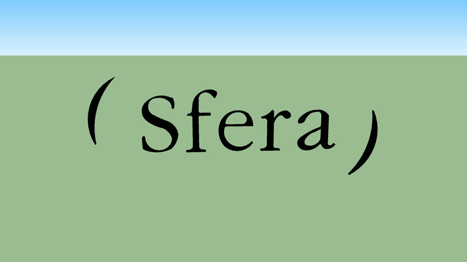 (Sfera) logo 3d negro | 3D Warehouse