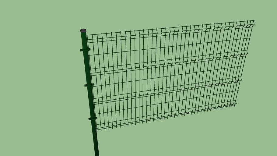 steel fence | 3D Warehouse