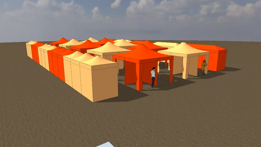 Tent For Bali Bazaar Market | 3D Warehouse