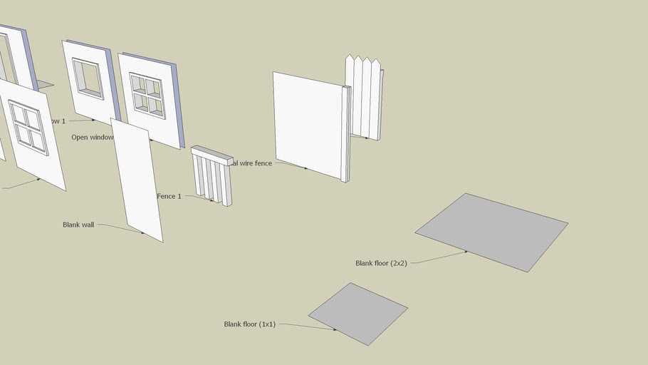 FPS map maker set 1 | 3D Warehouse