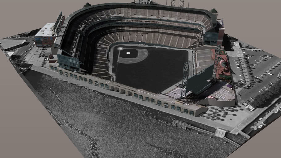 Model of AT&T Park | 3D Warehouse