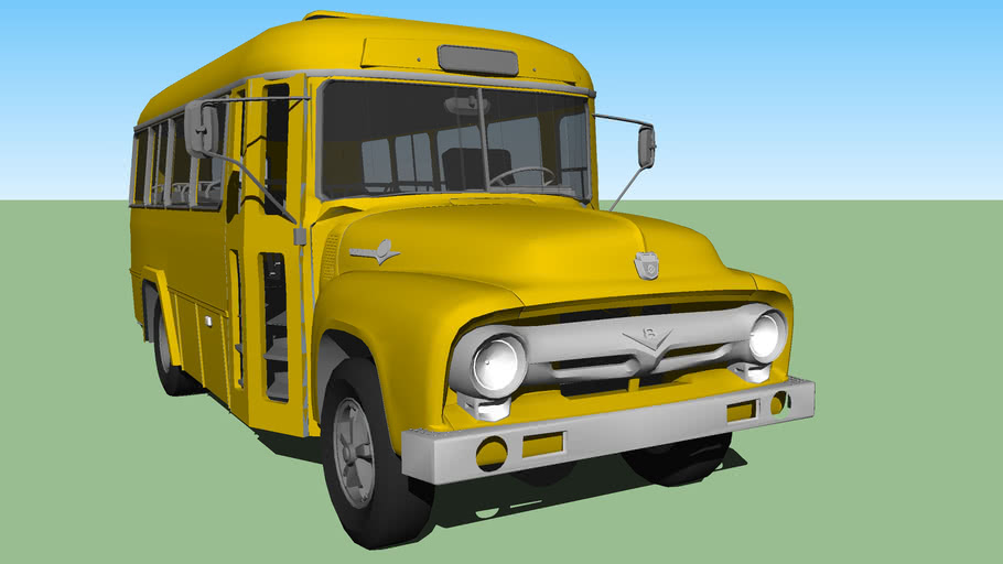 1956 Ford bus | 3D Warehouse